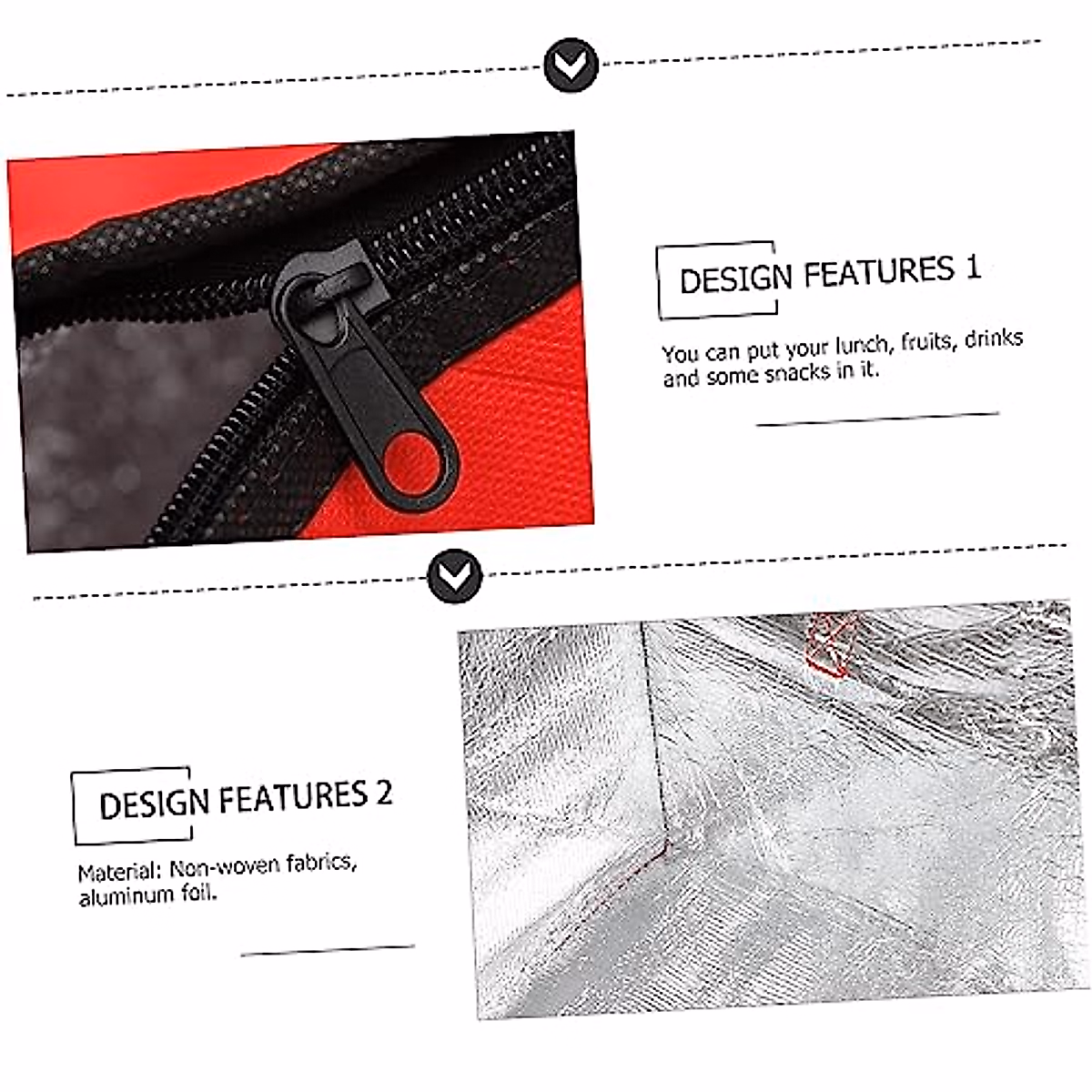 Baluue 1pc Bag Coffee Containers Coffee Chiller Food Warmer Bag Catering Bag Thermal Lunch Bag Hot Bags for Delivery Take-out Insulated Bag Lunch Box Bento Handled Bag Cake Pizza Meal Kit