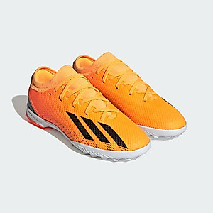 adidas X SPEEDPORTAL.3 Turf Football Shoe, Solar Gold/Black/Team Solar Orange, 5.5 US Unisex Big Kid