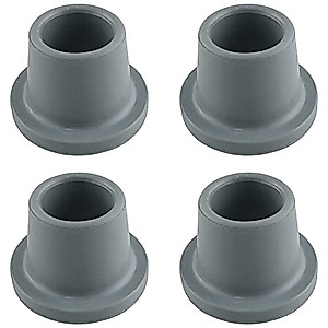 WHYHKJ 4pcs Replacement Feet for Shower Chair Bath Seat 1-1/8" I.D Non-skid Shower Bench and Tub Transfer Benches Rubber Suction Cup Feet, Grey