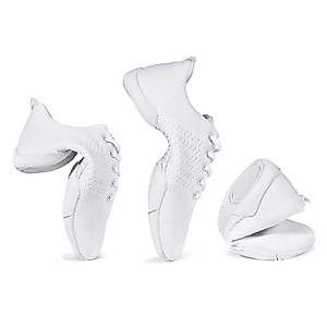 ZVC Cheer Shoes Girls White Cheerleading Shoes for Women Cheer Sneakers Youth Kids
