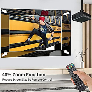 Native 1080P 5G WiFi Bluetooth Projector,10000L Wireless Outdoor Movie Projector 4K Cinema, Smart Home Theater Android Projector with 15W Speaker & Auto Keystone for iOS/Android Phone/TV Stick/PS5/DVD