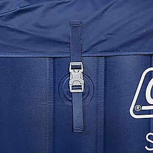 Coleman 90454 Atlantis SaluSpa 71" x 26" 4-6 Person Outdoor Portable Inflatable Square Hot Tub Spa with 140 Air Jets, Cover, and 2 Cartridges, Blue