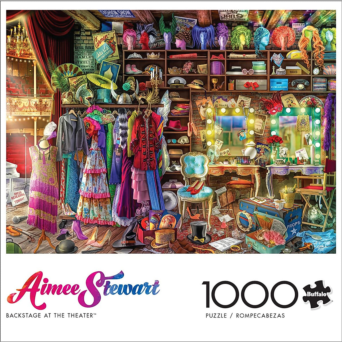 Buffalo Games - Aimee Stewart - Backstage at The Theater - 1000 Piece Jigsaw Puzzle