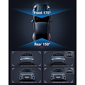 OMBAR Dash Cam Front and Rear 4K/2K/1080P+1080P 5G WiFi GPS, Dash Camera for Cars with Free 64G SD Card, Dual Dash Cam with WDR Night Vision, 24h Parking Mode,170°Wide, G-Sensor, Loop Recording, APP