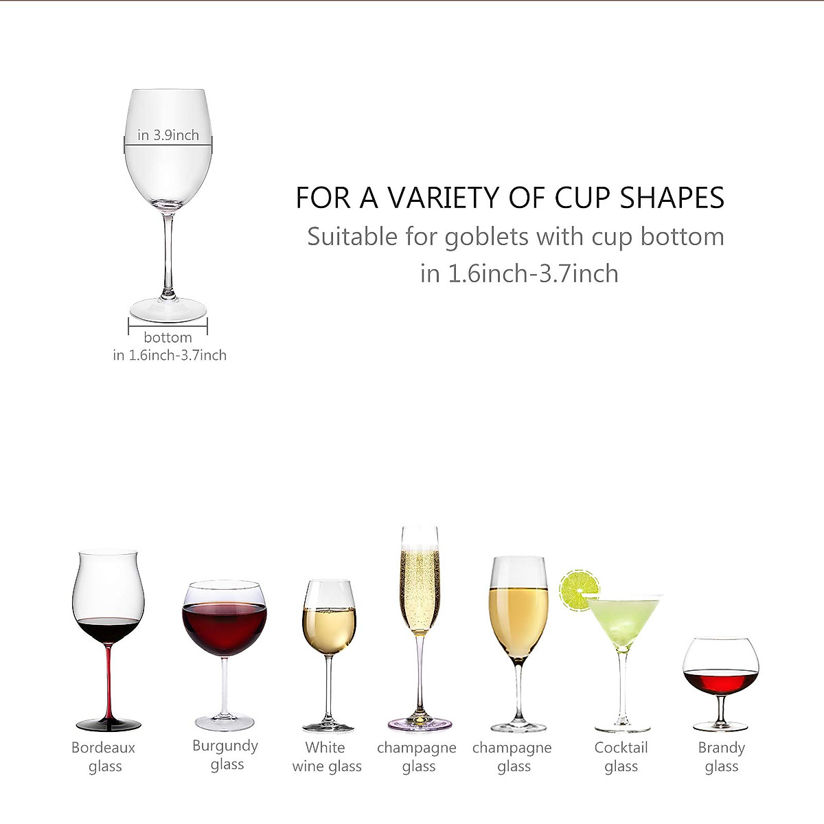 MorNon 2 Pack Wine Glass Rack - 4 Rows Under Cabinet Stemware Wine Glass Holder Glasses Storage Hanger Metal Organizer for Bar Kitchen Black