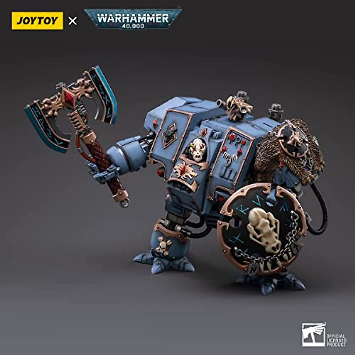 Joytoy Warhammer 40K 1/18 Action Figures Joy Toy Mecha Figure Model Space Wolves Space Marines Space Wolves Venerable Dreadnought Brother Hvor