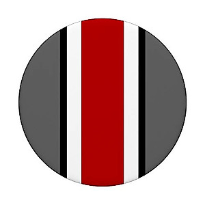 Ohio, Home State Pride, Red and Gray Striped PopSockets PopGrip: Swappable Grip for Phones & Tablets