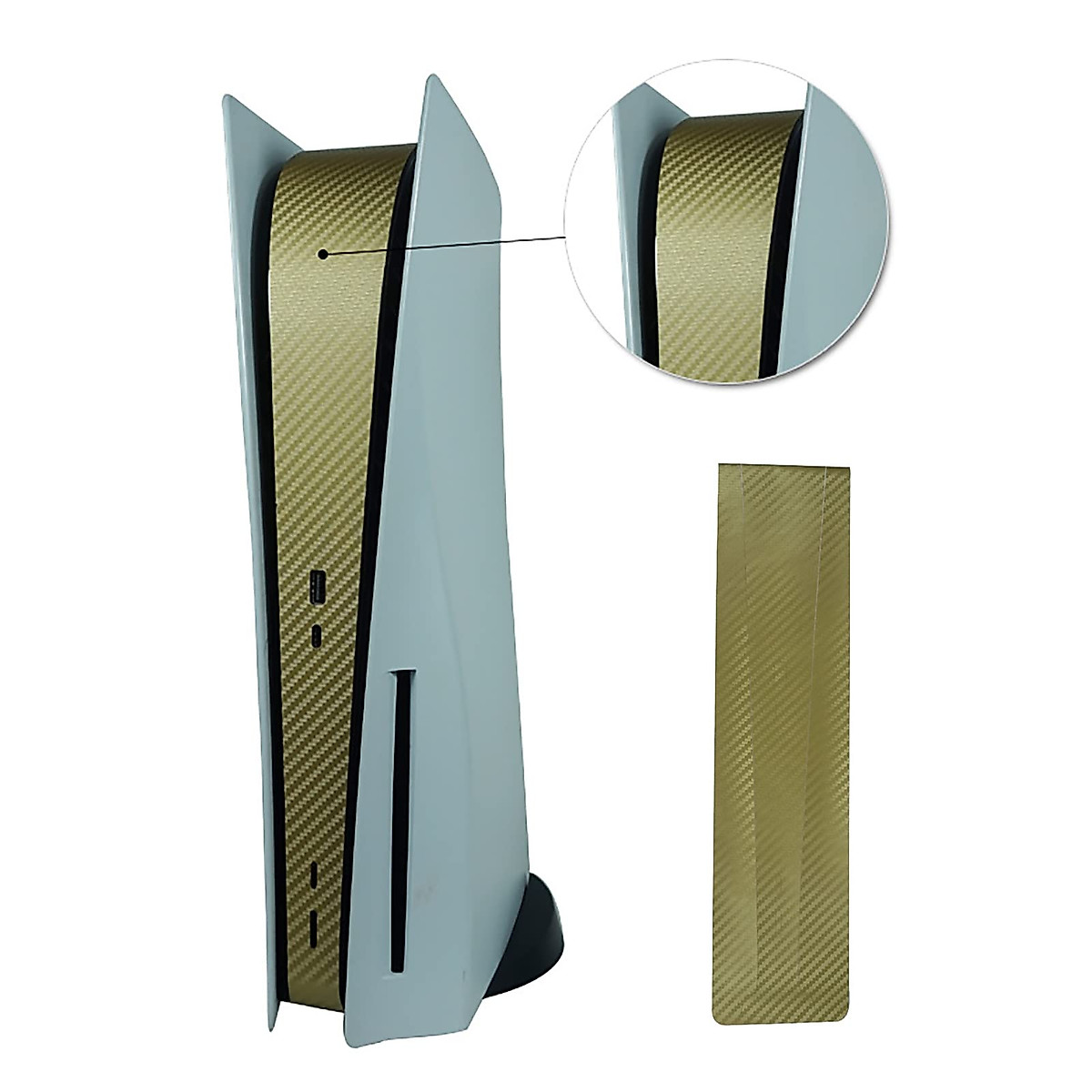 schicj133mm Protection Strip Disk Version Game Console Middle Protection Strip Paster Waterproof Easy to Remove B