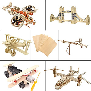 Unfinished Wood Pieces, Basswood Sheets Plywood Sheets for Crafts,Perfect for DIY Projects Painting Drawing Laser Wood Engraving Wood Burning and CNC Cutting (Yellow, 12in*8in*1/16in)