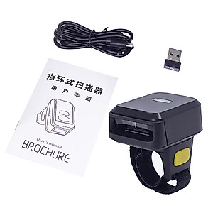 Barcode Scanner, Bluetooth Qr Code Scanner Barcode Scanner with 270° scanning Head Rotation Design for Easy and Clear Printing (1D Barcode)