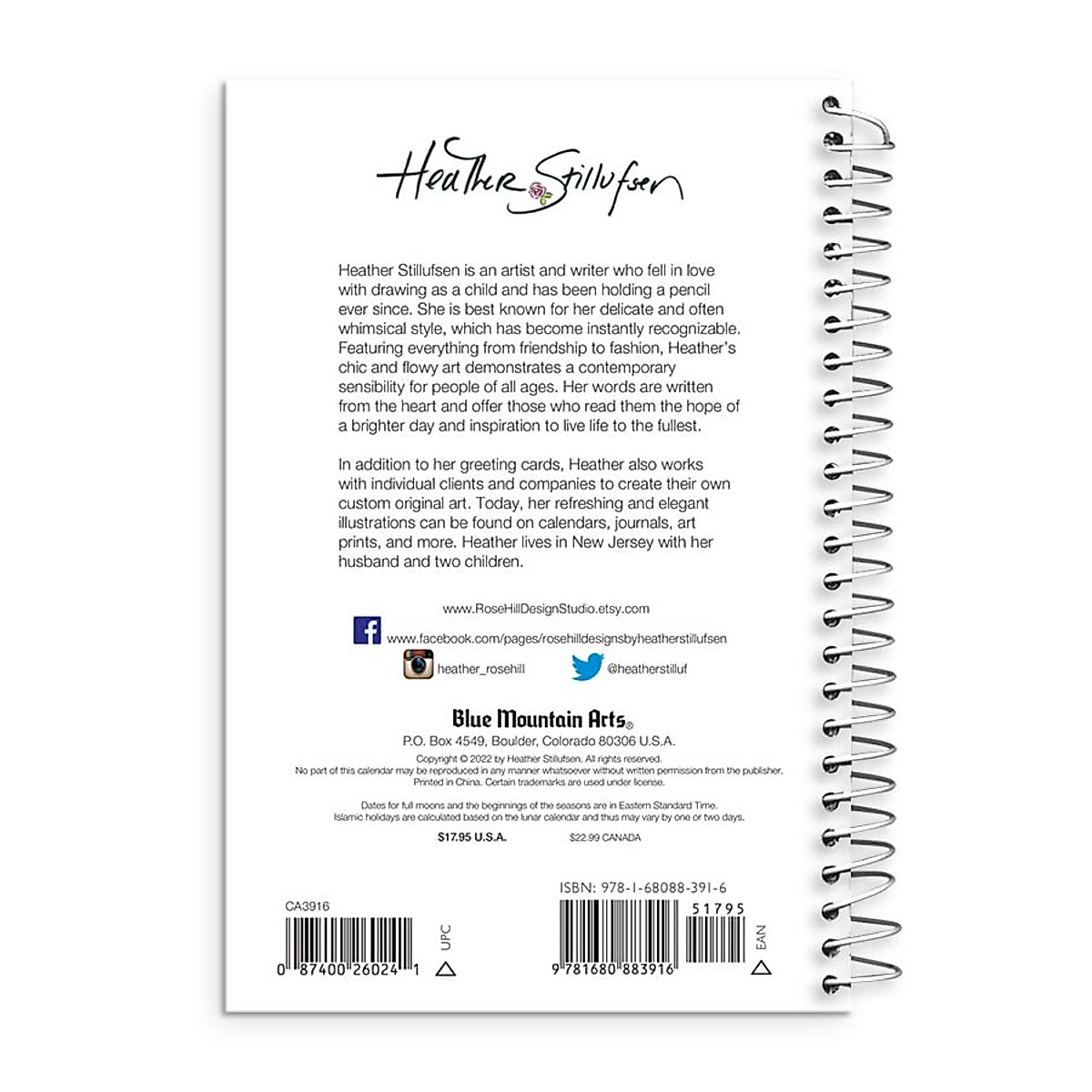 Blue Mountain Arts 2023 Weekly & Monthly Planner “This Is Your Year to Bloom” 8 x 6 in. Spiral-Bound Date Book for Her by Heather Stillufsen with Inspirational and Motivational Messages—from