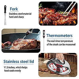 ahbreton Griddle Accessories Kit, 147pcs Outdoor Barbecue Tools, for Blackstone Griddle Utensils and Camp Chef Stainless Cooking Accessories Tools Kit, Set with Spatula, BBQ Tongs, Egg Ring