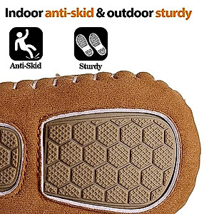 HONGTEYA Baby Snow Boots with Fleece Fur Inner, Baby Girl Booties with Anti Slip Rubber Hard Sole, Toddler Boots Shoes for Boys Girls 0-24 months Warm Winter Infant Newborn Crib Baby Shoes