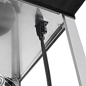 Hot and Fresh Countertop Popcorn Machine – 3 Gallon Popper – 8oz Kettle, Old Maids Drawer, Warming Tray, Scoop by Superior Popcorn Company (Black)