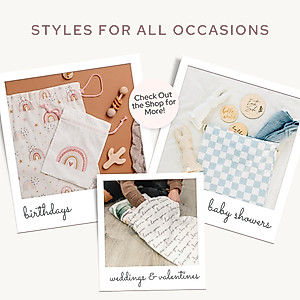 Gather & Knot Drawstring Gift Bags | 20" Large 12" Small | Premium Canvas | Reusable Fabric Wrap for Baby Shower, Neutral Gender Reveal, Kid Birthday | Boho Toy