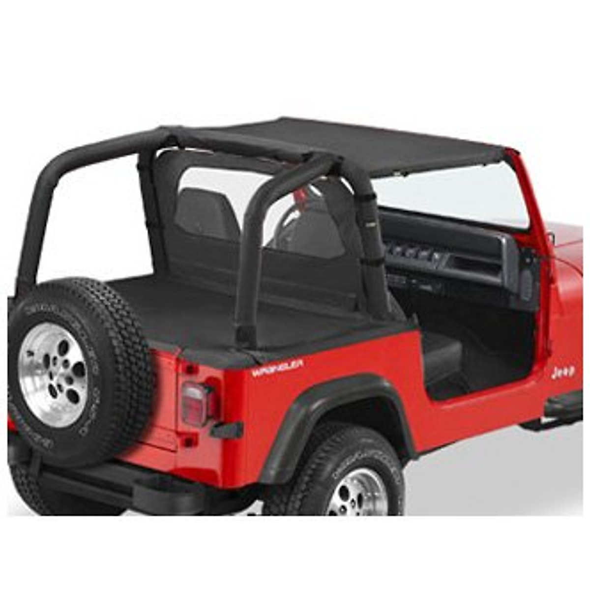 Bestop 5251915 Black Denim Targa-Style Strapless Bikini Top for 1992-1995 Wrangler