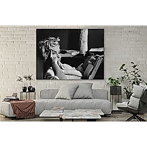 SpiritualHands - Marilyn Monroe Wall Art Canvas & Poster, Trendy Wall Decor, Girly Makeup Room Decor, Framed Vintage Wall Art , Vogue Poster, Art & Room Posters, Chanel Pictures Wall Decor for Bedroom (Marilyn Monroe Book, 8" x 12" - Ready to Hang)
