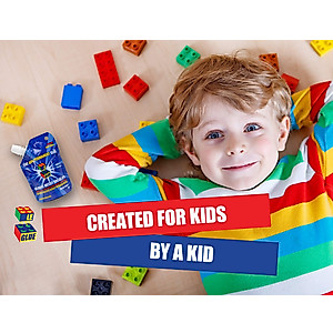 Le Glue Temporary Glue | Non-Permanent Clear Adhesive Glue for Plastic Building Blocks | No Messy Break-Ups | Non-Toxic Model Glue Formula | Seen on Shark Tank, Created for Kids, by a Kid