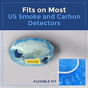 IMPRESA [12 Pack] Temporary Smoke Detector Cover to Protect Vital Alarms - Smoke Alarm Paint Cover During Construction - Fire Alarm Cover Set That Fits Most Models - Fire Alarm Covers Plastic