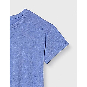Amazon Essentials Women's Studio Relaxed-Fit Lightweight Crewneck T-Shirt (Available in Plus Size), Bright Blue Heather, XX-Large