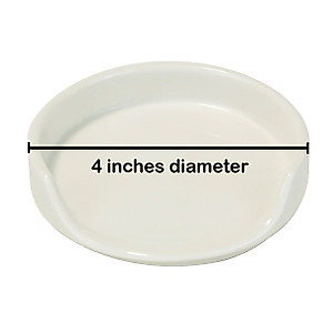 Ceramic Spoon Rest for Kitchen Counter and Stove Top (White)