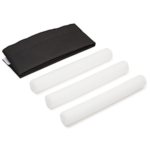 One-Sided Under Door Draft Stopper for Underdoer Seal, Soundproof Foam Noise Blocker for Bottom of The Door, 36 in, Black