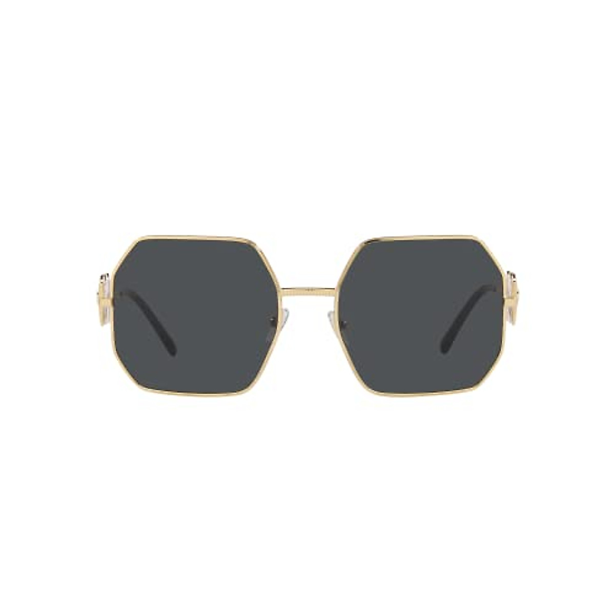 Versace Woman Sunglasses Gold Frame, Dark Grey Lenses, 58MM