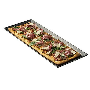 LloydPans Kitchenware Hard Anodized 5 Inch by 15 Inch Flatbread Pizza Pan Made in the USA