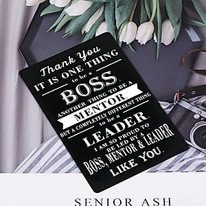 Boss Appreciation Gifts Wallet Card Insert for Mentor Leader Male Female Boss Day Office Thank You Gifts for Supervisor PM Birthday Card Coworker Leaving Going Away Farewell Retirement Christmas Gifts