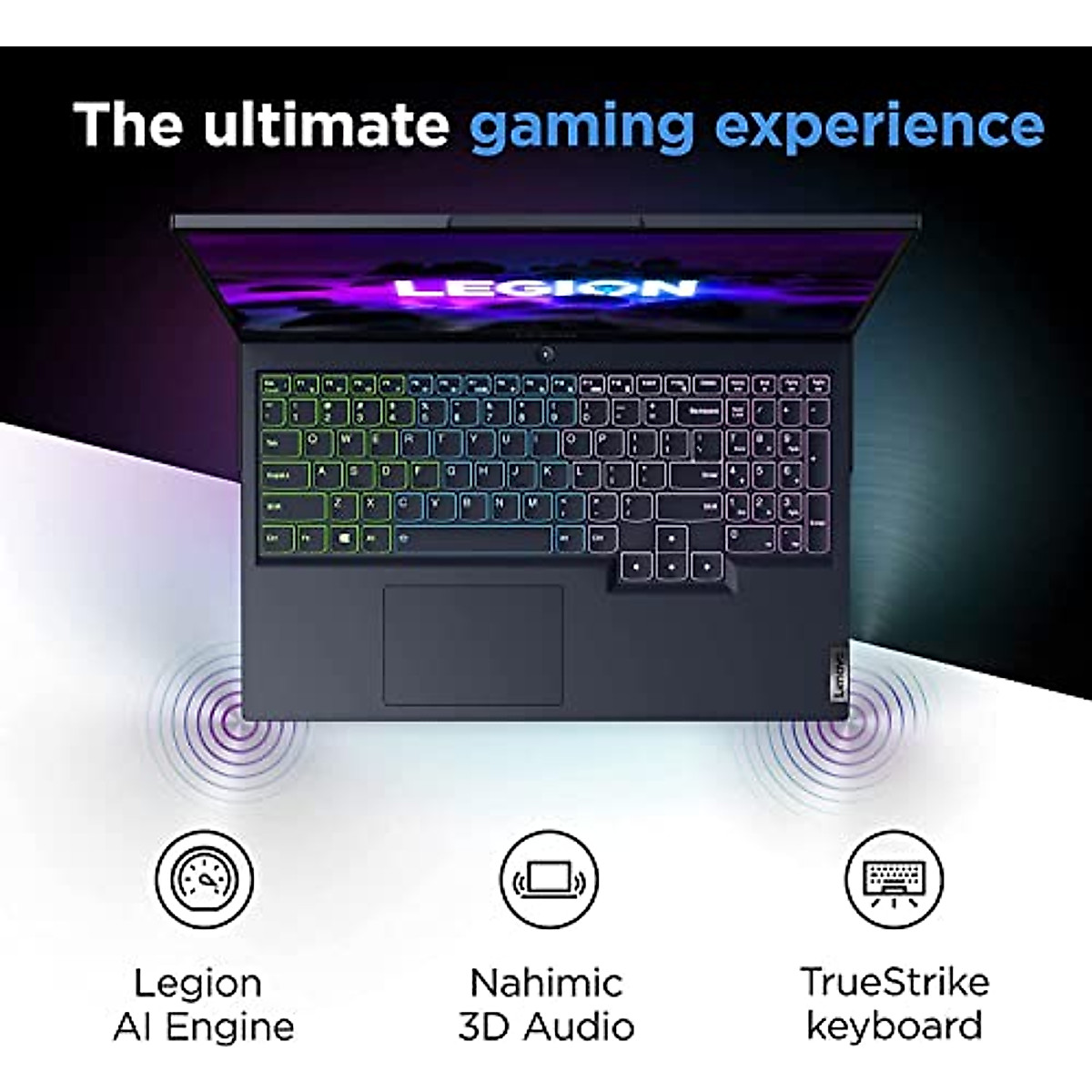 Lenovo - Legion 5 - Gaming Laptop - AMD Ryzen 7 5800H - 32GB RAM - 2TB Storage - NVIDIA GeForce RTX 3050Ti - 15.6" FHD Display - Windows 11 Home - Phantom Blue - TGC Accessories