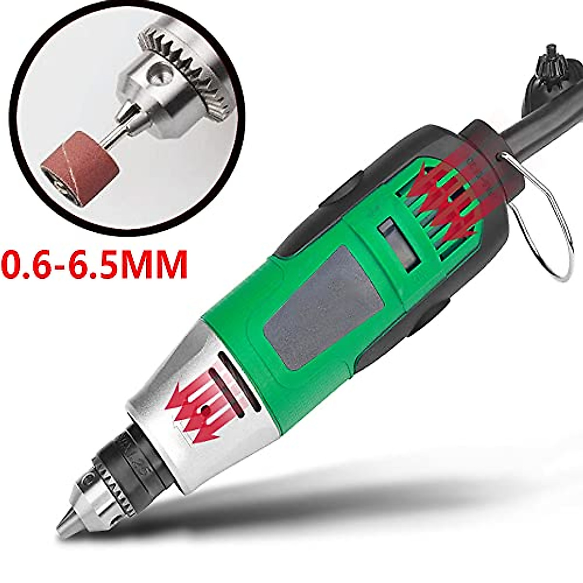 VOTOER 260W Rotary Tool Power Die Electric Multi-function Grinder Carver Set, Stepless Variable Speed Adjustment, 31000RPM, Lightweight