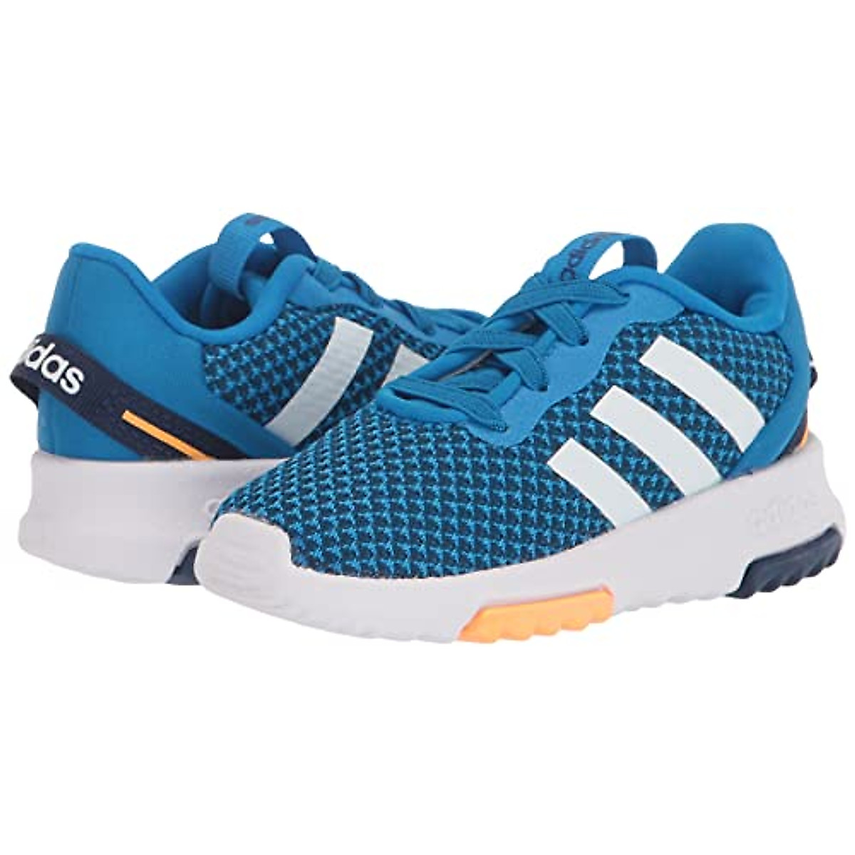 adidas Kids Racer TR 2.0 Running Shoe, Blue Rush/White/Dark Blue, 5.5 US Unisex Toddler