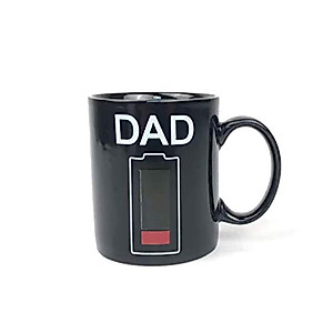 Heat Changing Cup and Multi Tool Hammer Gift for Men - Birthday Gifts for Dad - Men Stocking Stuffers Ideas for the World's Best Dad - 6" Multifunctional with Screwdriver, Plier, Wire Cutter/Stripper,