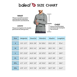 BALEAF Mens Swimwear Sun Protection Hoodie Shirt UPF 50+ Long Sleeve UV SPF T-Shirts Rash Guard Fishing Swimming Lightweight, Large, Style 1-Gray