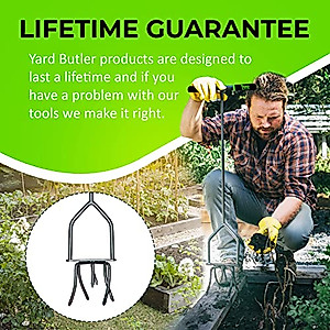 Yard Butler Twist Tiller garden cultivator & hand tiller heavy duty garden claw hand tool - ITNT-4