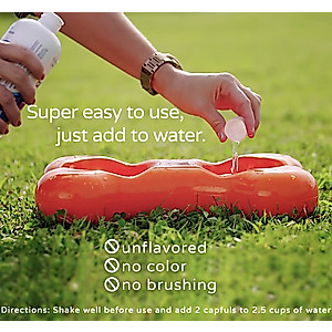 Pet Water Additive Oral Care: for Dogs & Cats Bad Breath, Dental Rinse Freshener Treats Plaque & Teeth Tartar. Dog & Cat Mouth Clean Health Treatment for Pets Drinking Bowl (Vanilla Mint (Dogs Only))