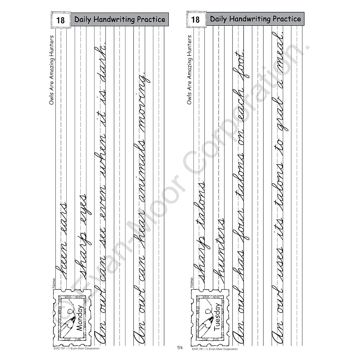 Evan-Moor® Daily Handwriting Practice Book: Traditional Cursive, Grades K-6