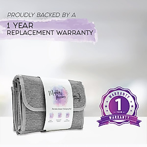 OSHOOM Baby Changing Pad Portable Waterproof Diaper Changing Pad Ideal for Travel