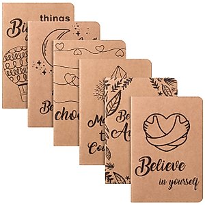 Mr. Pen- Kraft Notebooks, A6 Sized, 4.25 x 5.9, 6 pcs, Mini Notebooks, Small Journal Notebook, Lined Pocket Notebook, Mini Notebook, Cute Mini Notebook, Kraft Paper Notebook, a6 Notebook