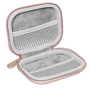 Travel Protection and Storage Case for Airpods Case, Featured Design, mesh Pouches for airpods case, Wall Charger and Cable, (Rose Gold)