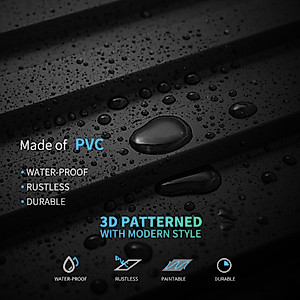 Art3d 12 Pack 2ft x 4ft Drop Ceiling Tiles in Black, Slat Design 3D Wall Panels for Interior Wall Decor 24in x 48in