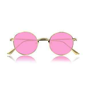 Hippie Glasses for Women Hippy Hipster 60’s Sunglasses Quavo 70’s Cool Rose Pink