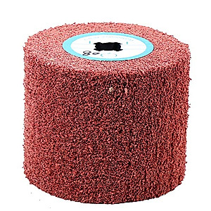 Polishing Burnishing Wheel Abrasive Polishing Flap Burnishing Wheel Wire Drawing Metal Iron Aluminum Polishing Wheel for Burnishing Machine Polisher Sander Grit 60# 80# 120# 180# (Style 1)