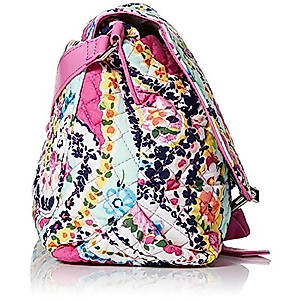 Vera Bradley Women's Cotton Carson Crossbody Purse, Wildflower Paisley, One Size