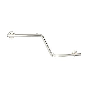 Seachrome Bathroom Grab Bar, 38 inch Stainless Steel, Right Handed Zuma Bar, 1 1/4 inch Diameter, Handicap Grab Bar, Safety Rail, Satin Stainless (Model: GWR-3638-QCR-SS)