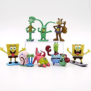 NC Spongebob Aquarium Decorations Set 12PCS