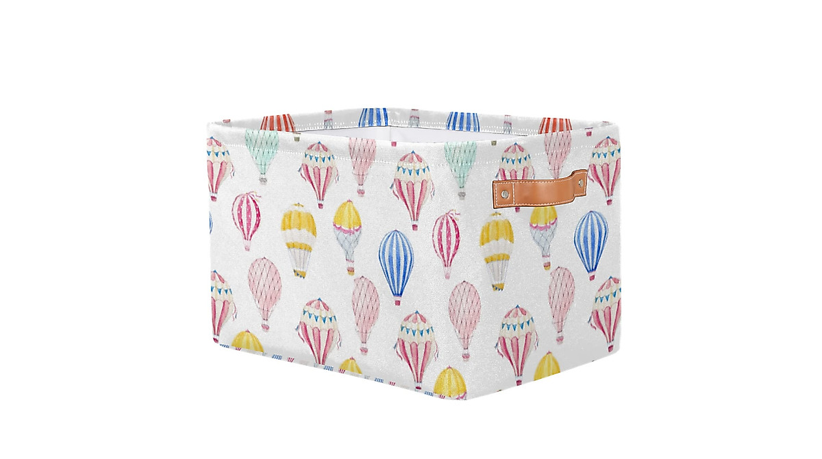 Cute Hot Air Balloon Fabric Storage Bins for Home Decor