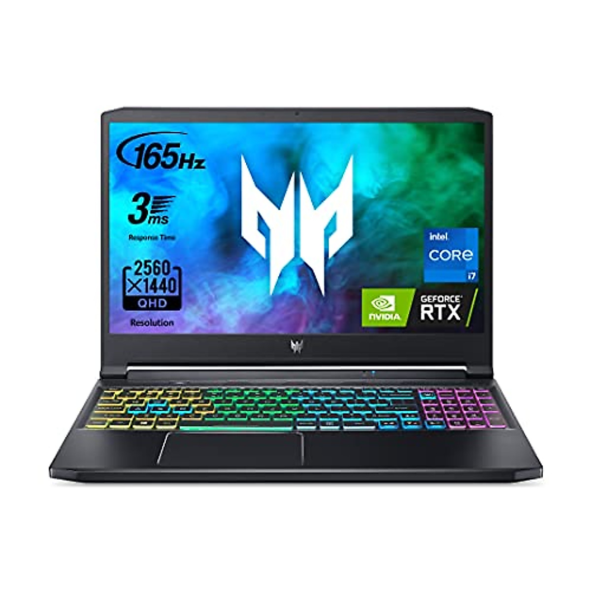 Acer Predator Triton 300 PT315-53-70RT Gaming Laptop | Intel i7-11800H | NVIDIA GeForce RTX 3060 Laptop GPU | 15.6" QHD 165Hz 3ms IPS Display | 16GB DDR4 | 1TB SSD | Killer WiFi 6 | RGB Keyboard