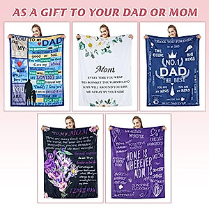 Century Star Dad Blankets Gifts for Dad Ever Dad Gifts for Birthday Gifts for Dad from Daughter Son Fathers Day Presents for Dad Words 60" x 80"