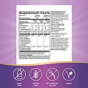 Nature’s Way Sambucus Kids Cough Relief +** Immune Syrup*, Feel Better Faster**, Clinically Proven South African Geranium, with Elderberry Extract, Vitamin C & Zinc, 8 Oz (Packaging May Vary)
